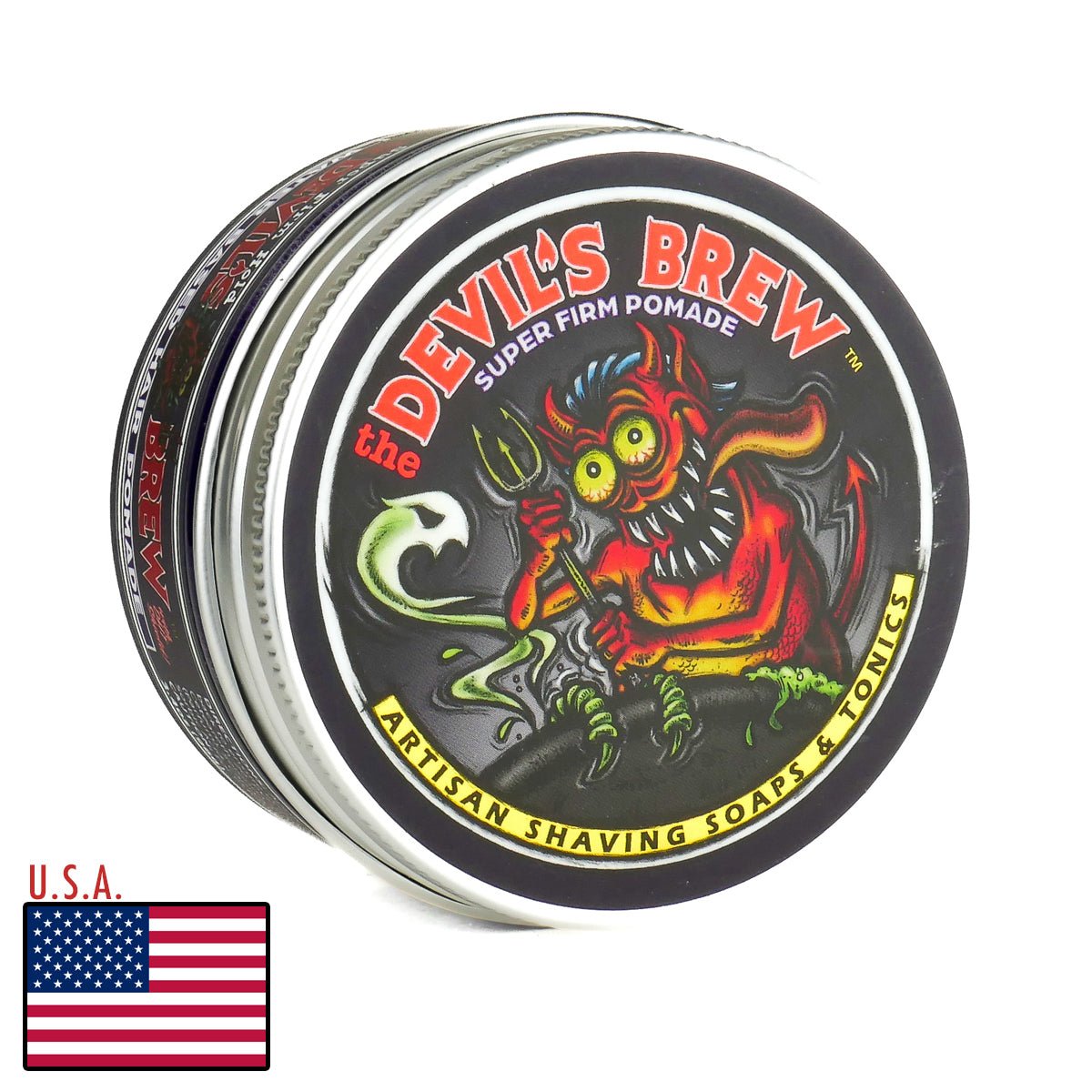 Devil's Brew Super Firm Water Based Pomade – Lockhart's Authentic Grooming Company, LLC