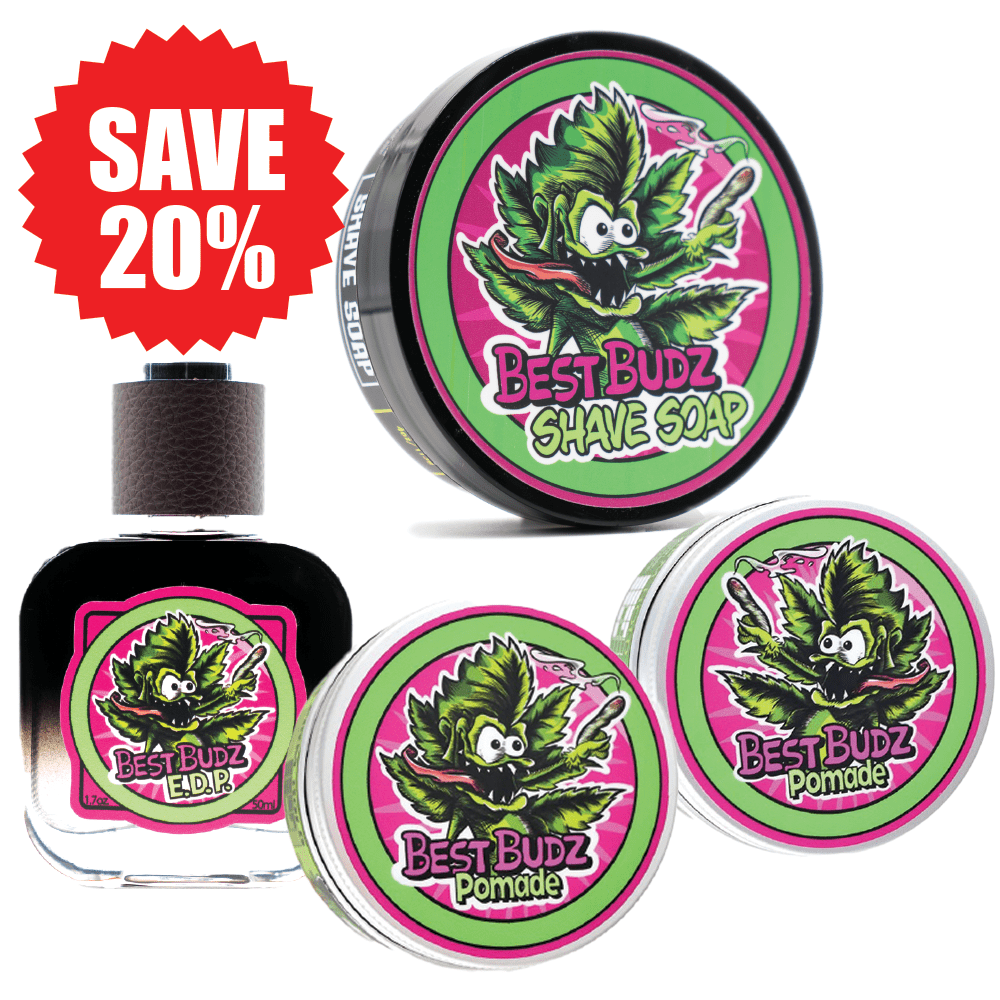 4-20 Best Budz "Goonja Blast" Complete Set: Pomade + EDP + Shave Soap ...