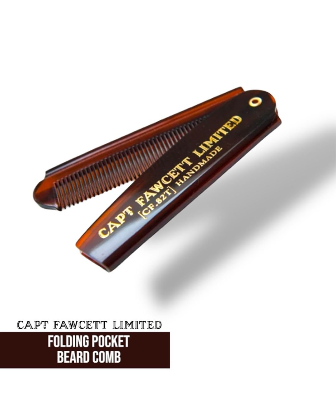 Captain Fawcett Folding Pocket Moustache Comb – Lockhart's Authentic ...