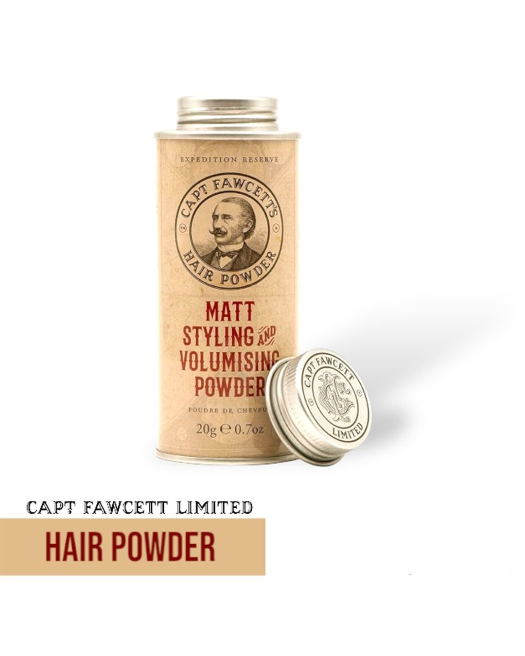 Captain Fawcett Hair Powder – Lockhart's Authentic Grooming Company, LLC