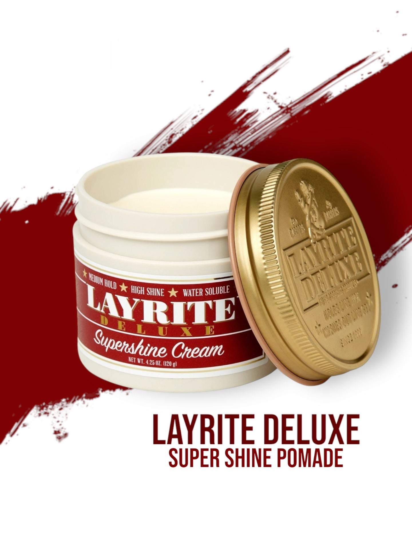 Layrite Deluxe Super Shine Pomade – Lockhart's Authentic Grooming ...