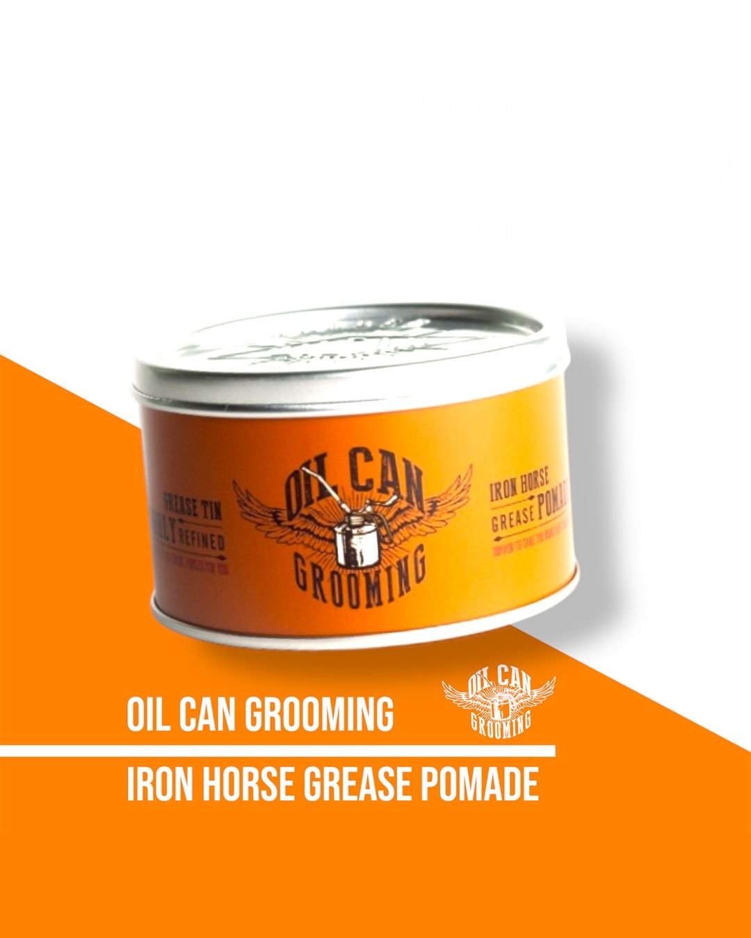 Oil Can Grooming Iron Horse Grease Pomade – Lockhart's Authentic ...